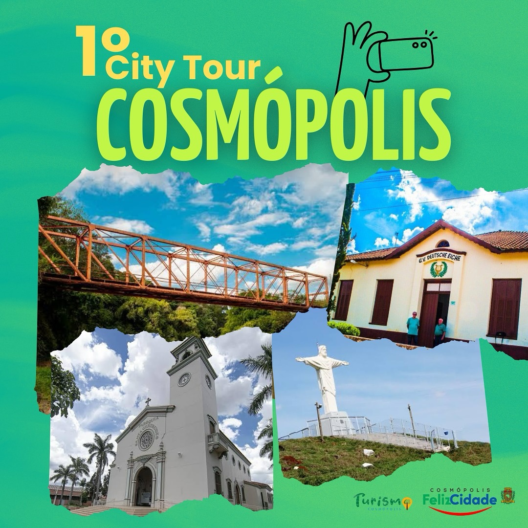 Cosmópolis promove primeiro City Tour com roteiro histórico e degustações